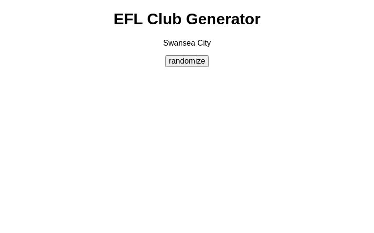 EFL Club Generator