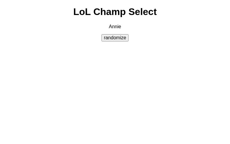 LoL Champ Select ― Perchance Generator