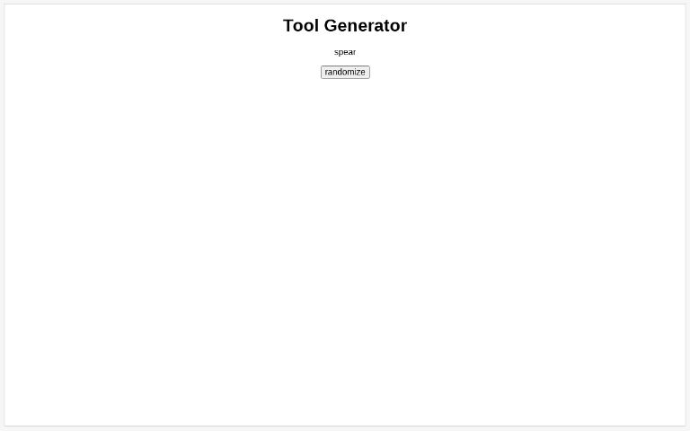 Tool Generator
