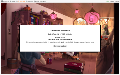 Hs Az Loot Cursed ― Perchance Generator