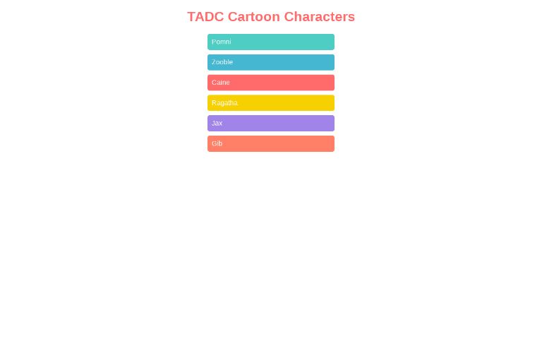 TADC Cartoon Characters ― Perchance Generator