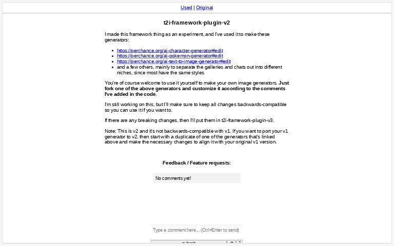 Html V2 ― Perchance Generator