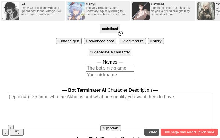 undefined (online, free, no sign-up, unlimited) ― Perchance Generator