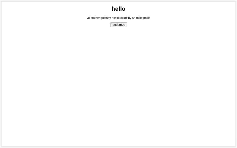 hello ― Perchance Generator