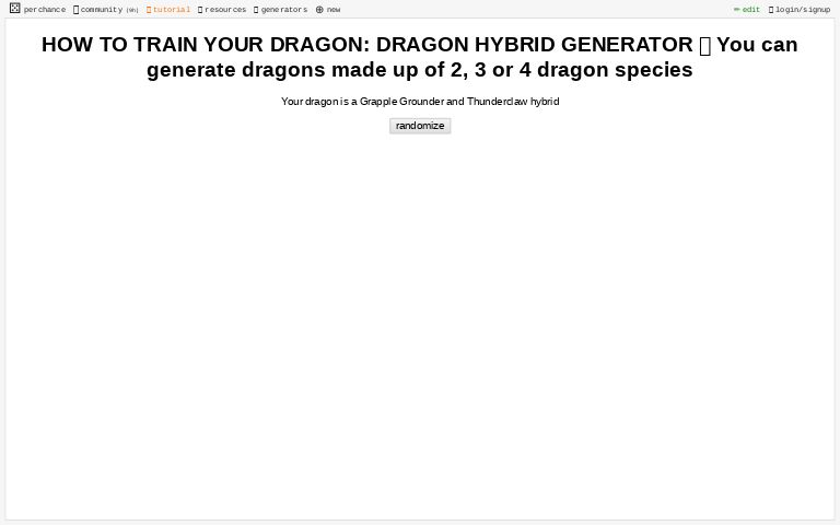 HOW TO TRAIN YOUR DRAGON: DRAGON HYBRID GENERATOR 🐉 You can generate ...