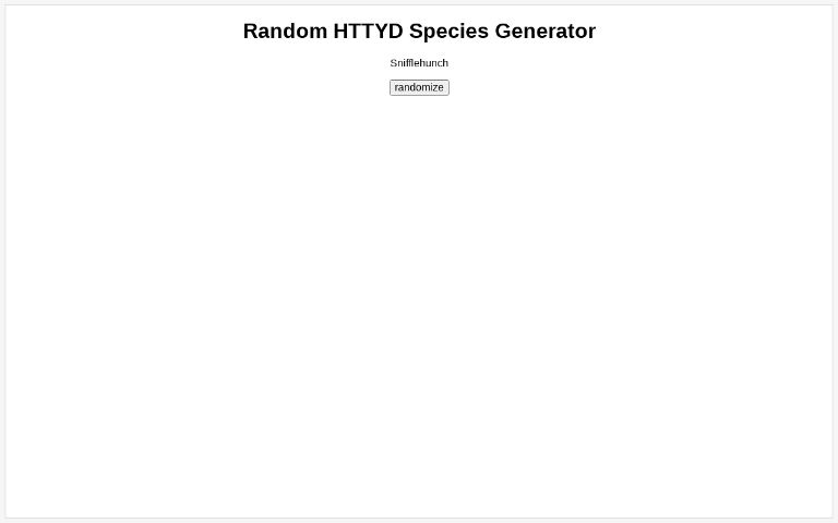 Random HTTYD Species Generator