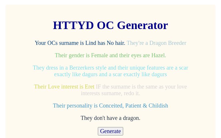 HTTYD OC Generator