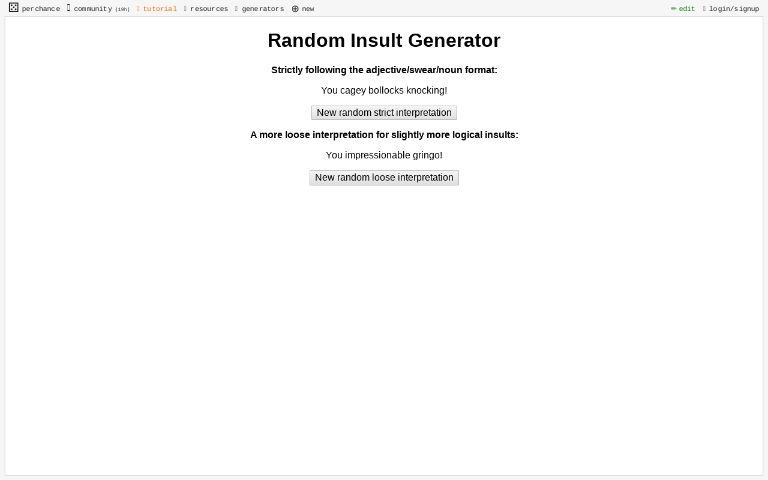 Random Insult Generator
