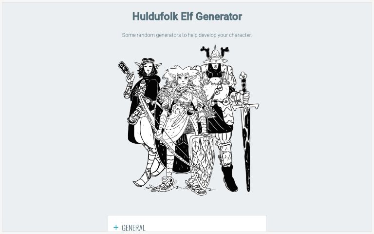Huldufolk Elf Generator