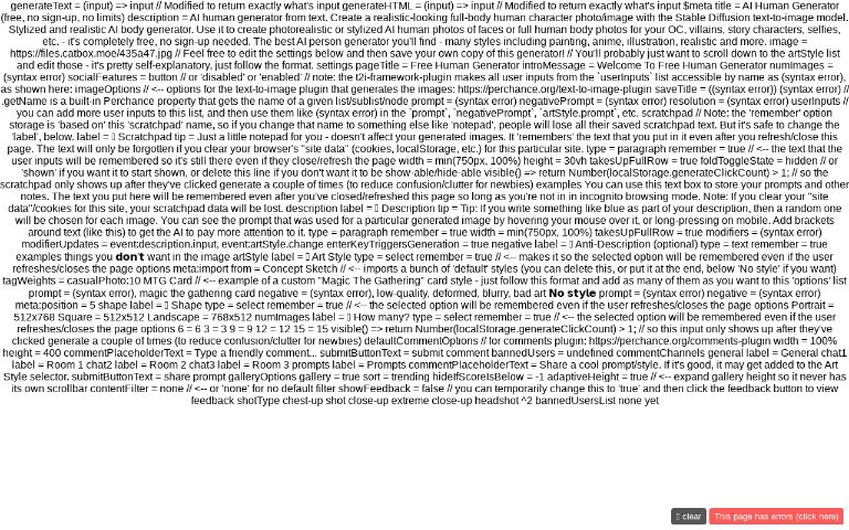 AI Human Generator (free, no sign-up, no limits)