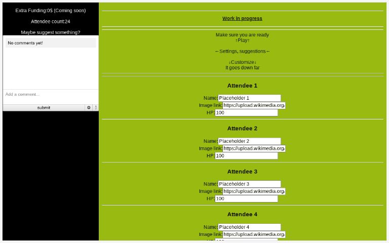 Hunger Games 1.0.0V ― Perchance Generator