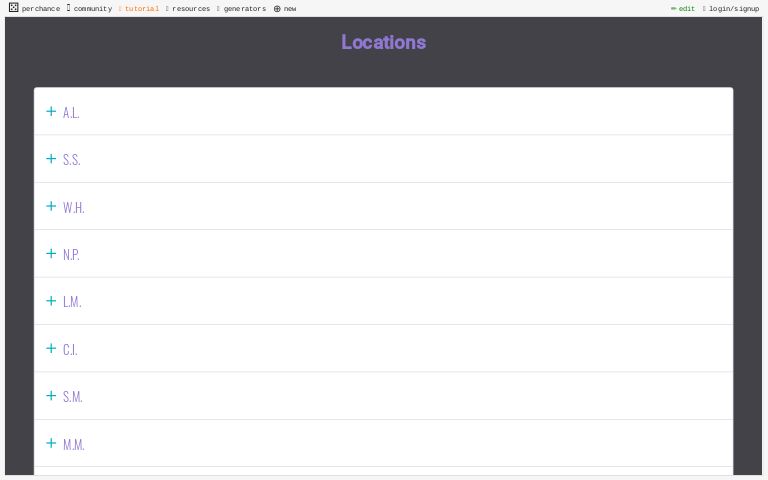 Locations ― Perchance Generator