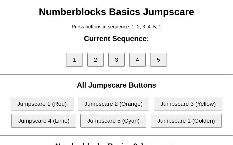 Numberblocks Basics Jumpscare ― Perchance Generator