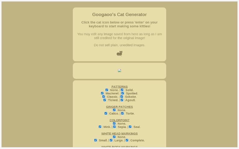 Googaoo Cat Generator