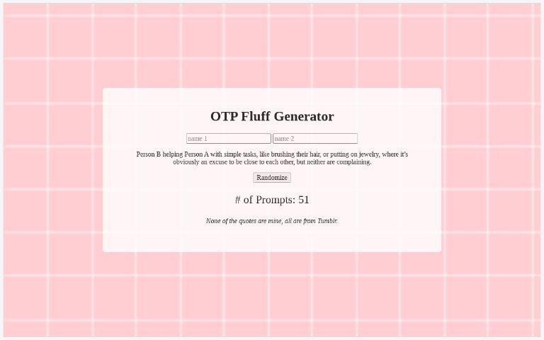 OTP Fluff Generator