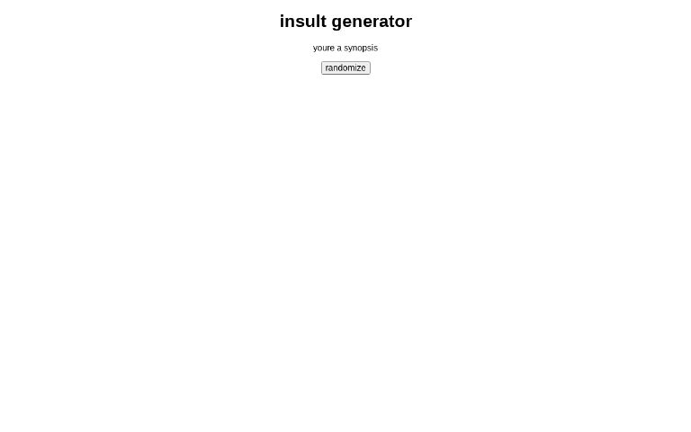 insult generator