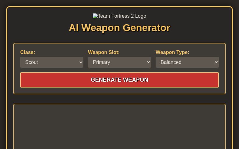 AI Weapon Generator