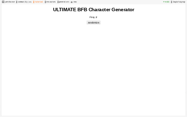 ULTIMATE BFB Character Generator