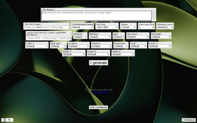 Lunatic's full extras No Limit AI (Free, No Sign-up, No Limits ...