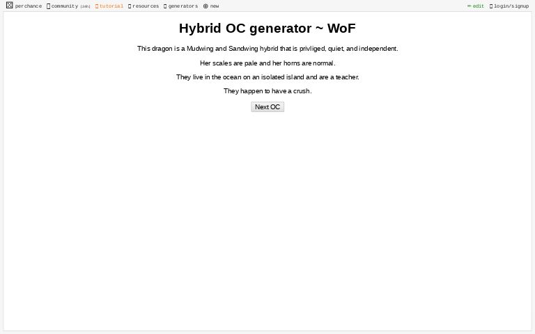 Hybrid OC generator ~ WoF