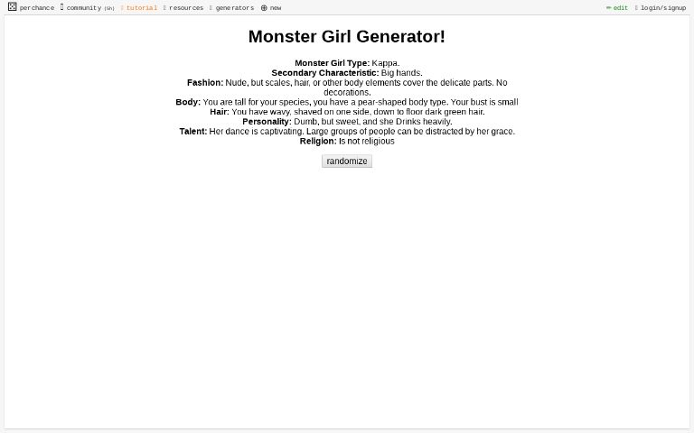 Monster Girl Generator!