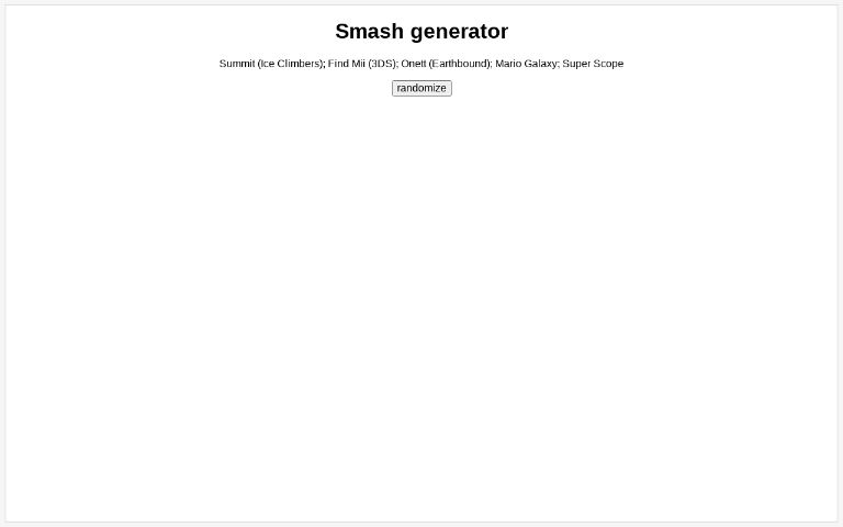 Smash generator