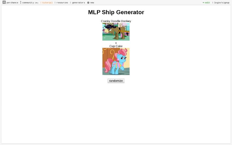 MLP Ship Generator