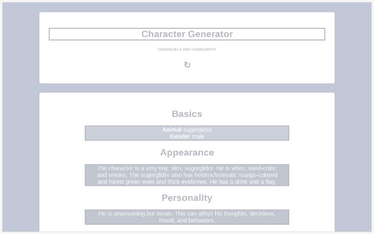Character Generator