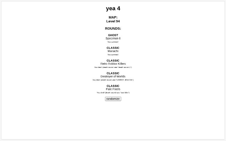 yea 4 ― Perchance Generator