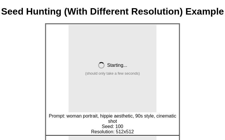 Seed Hunting (With Different Resolution) Example ― Perchance Generator