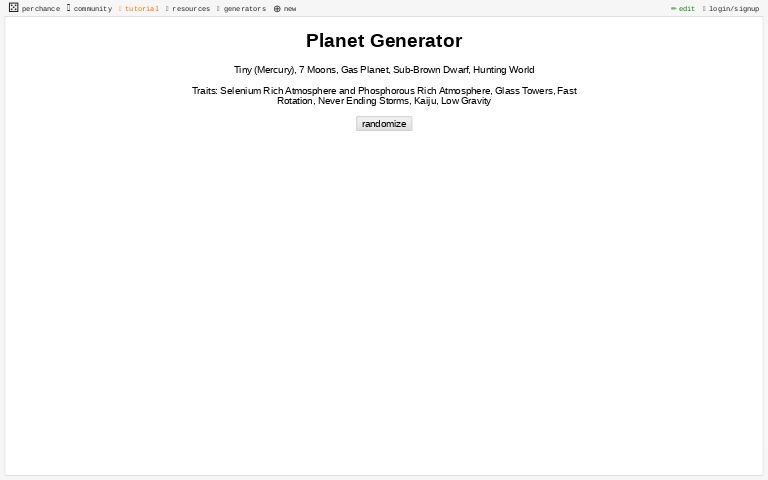 Planet Generator