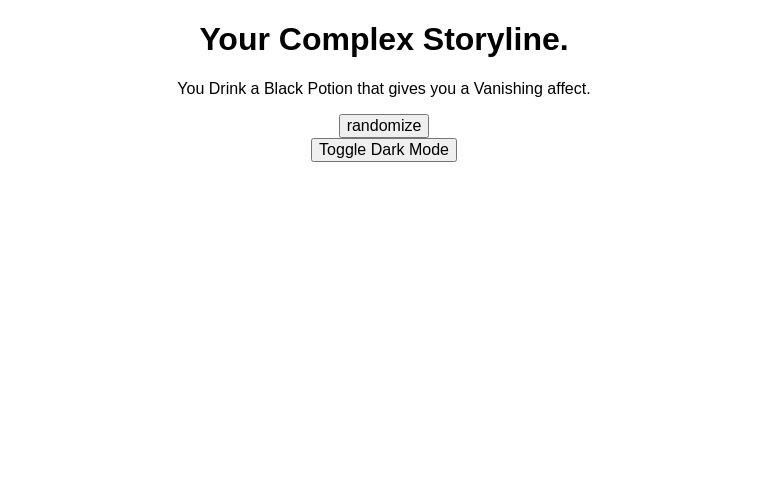 Your Complex Storyline. ― Perchance Generator