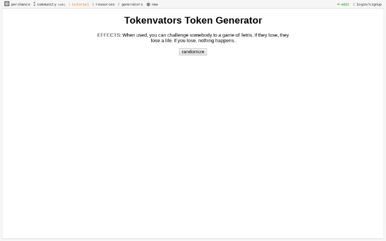 Tokenvators Token Generator