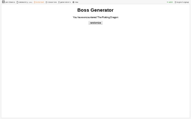 Boss Generator