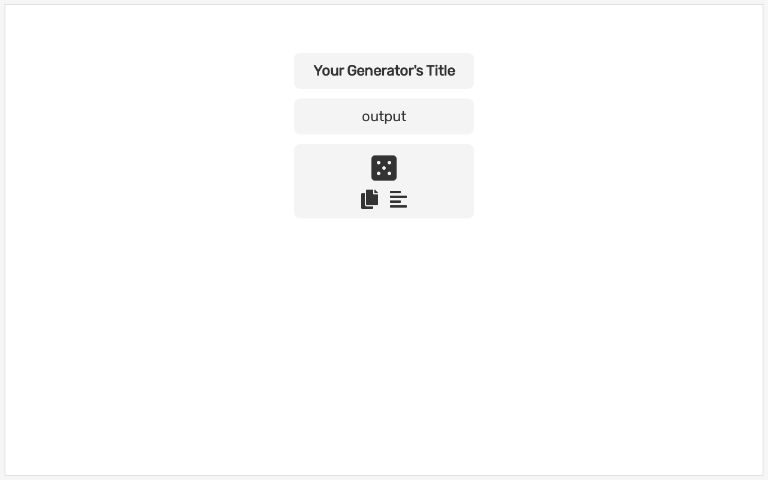 Light Template ― Perchance Generator