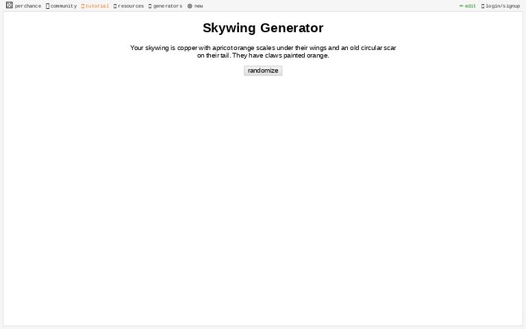 Skywing Generator