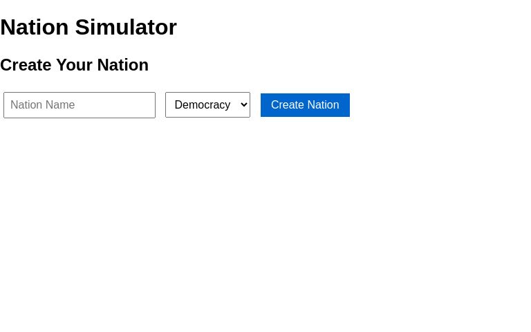 Nation Simulator ― Perchance Generator