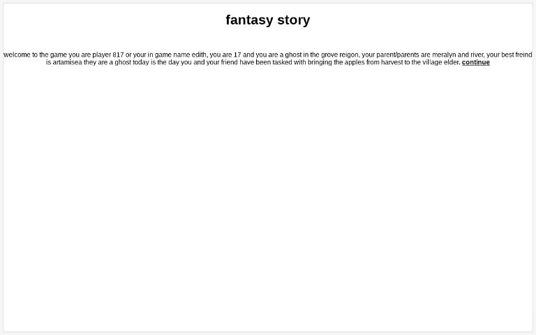 fantasy story ― Perchance Generator