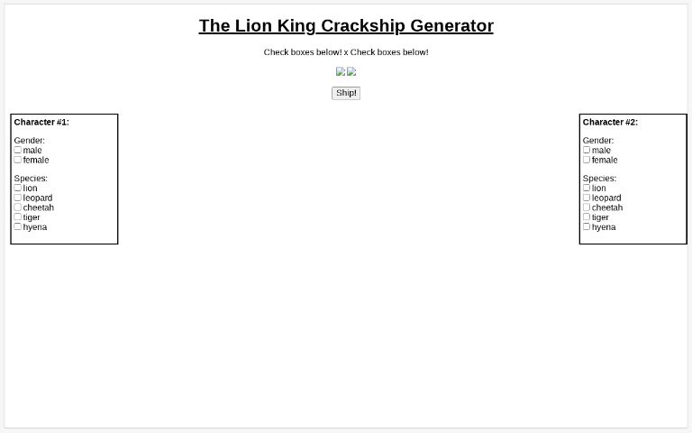 The Lion King Crackship Generator