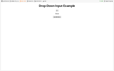 Drop-Down Input Example ― Perchance Generator