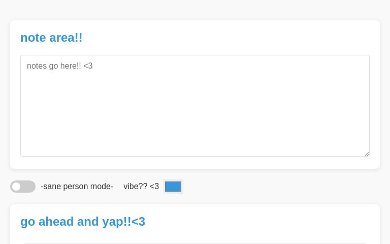 note area!! ― Perchance Generator