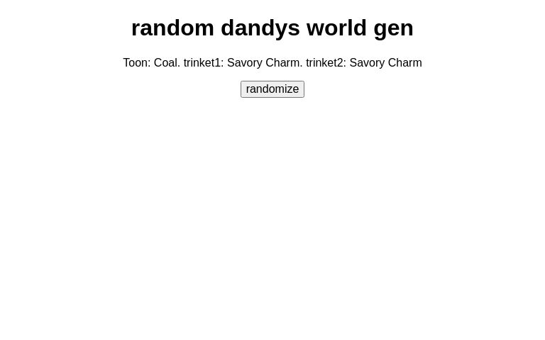 random dandys world gen