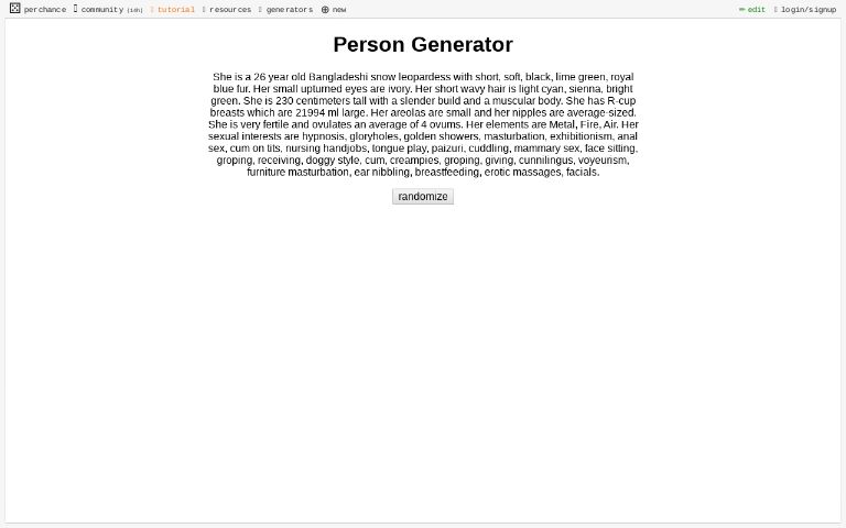 Person Generator