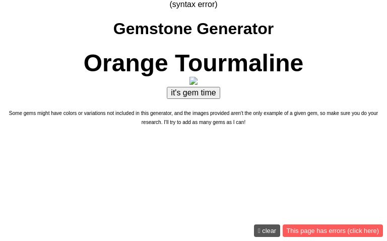 Gemstone Generator