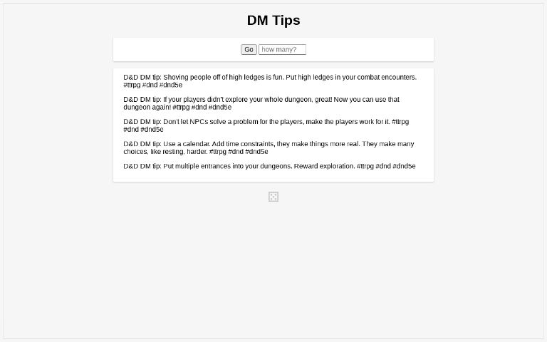 DM Tips ― Perchance Generator