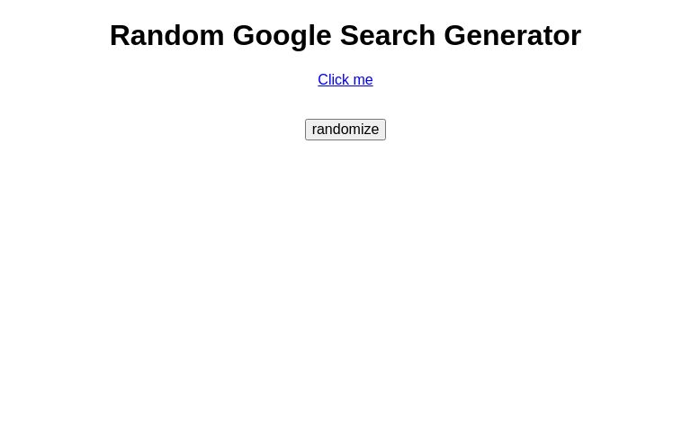 Random Google Search Generator