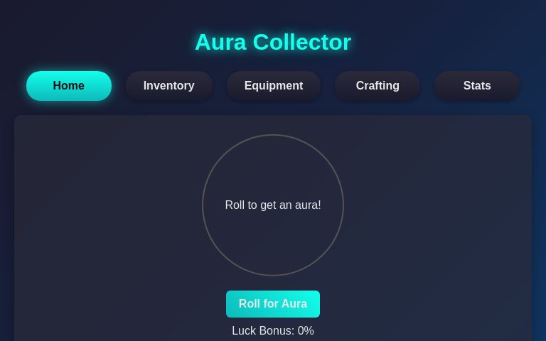 Aura Collector ― Perchance Generator