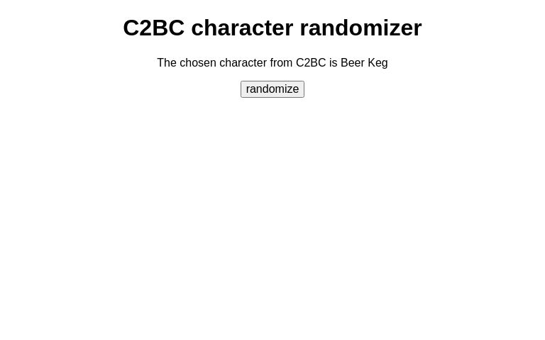 C2BC character randomizer ― Perchance Generator