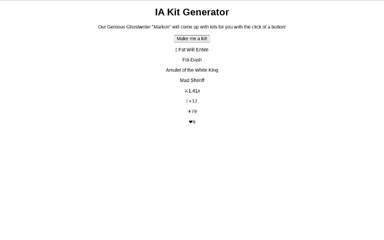 IA Kit Generator
