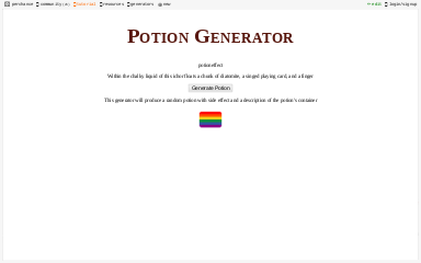 Potion Generator